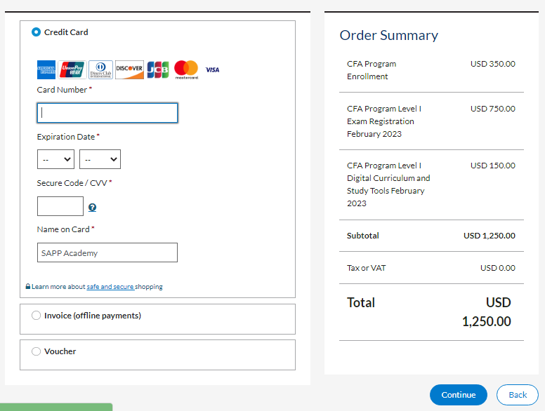 Mở tài khoản & đăng ký thi CFA level 1 như thế nào?